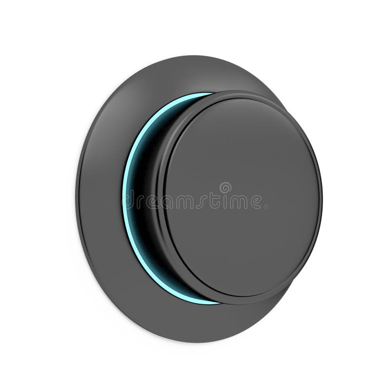 Blank Abstract Button. 3d Render Stock Illustration - Illustration of ...