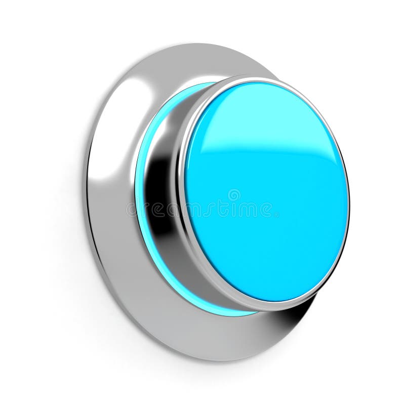 Blank Abstract Button. 3d Render Stock Illustration - Illustration of ...