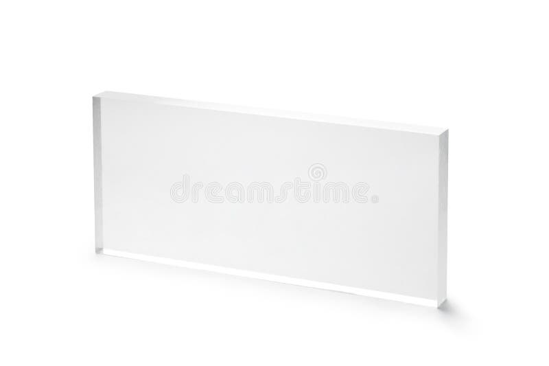 Blank Acrylic Block Isolated White Background Stock Photos - Free ...