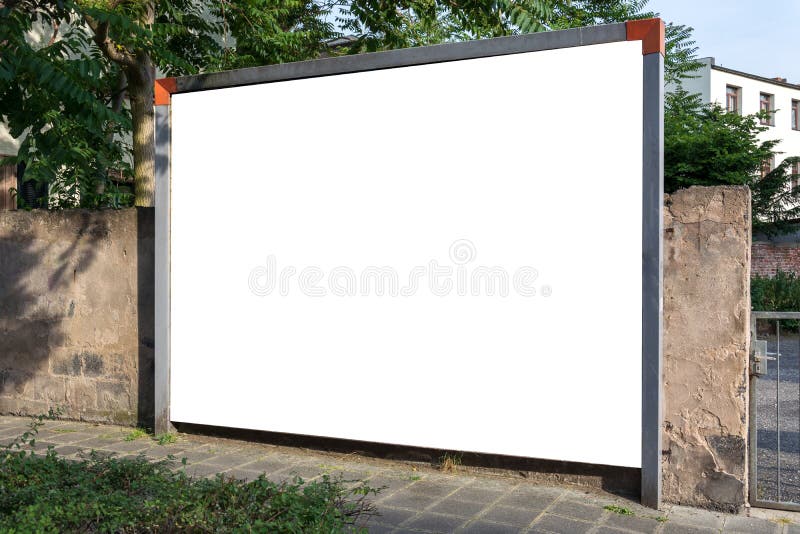 Blank billboard stock image. Image of notice, publicity - 84575895