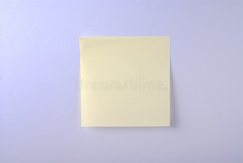 Blank adhesive note stock photo. Image of message, horizontal - 7490176