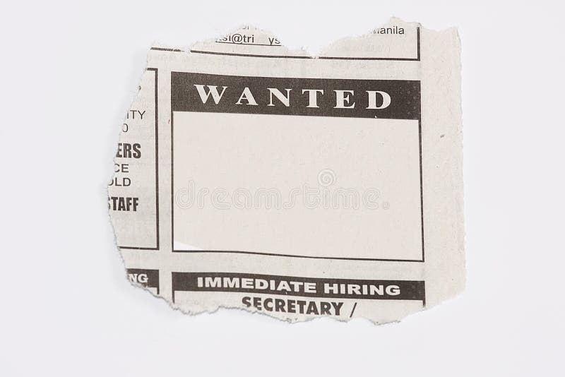 Help Wanted stock image. Image of frame, classified, employment - 126441