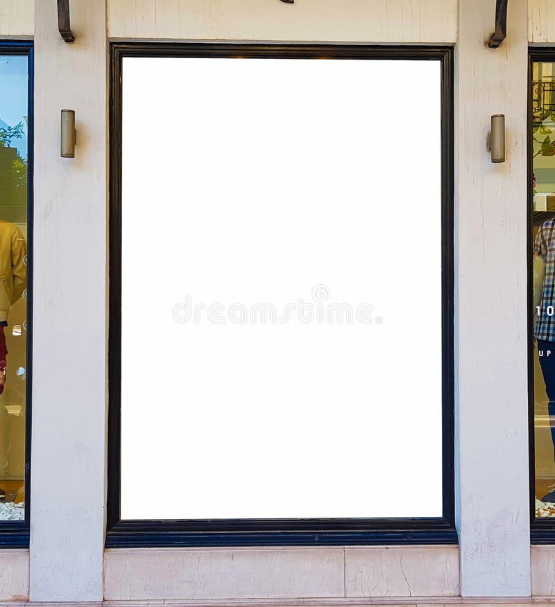 Blank Advertisement Banner Ad Template Mock Up Isolated Clipping Path ...