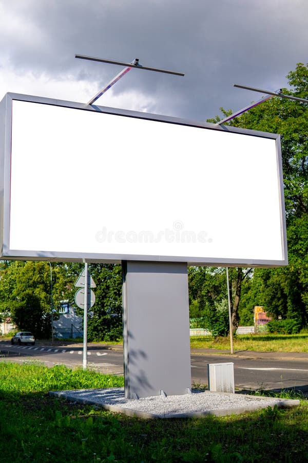 Blank Advertisement Billboard Mock-up Ad Space in a City Stock Photo ...