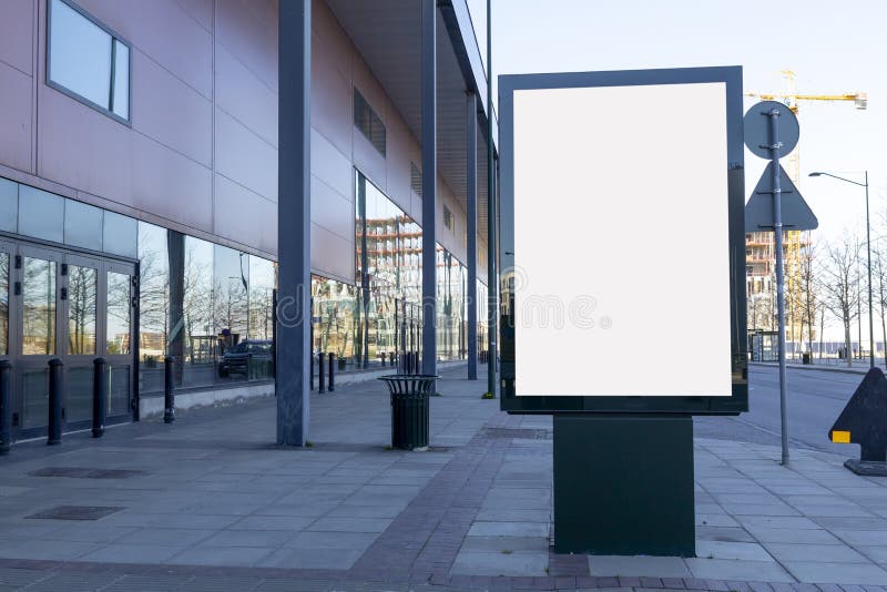 Blank Advertisement Mock Up Stock Photo - Image of copy, advertisement ...