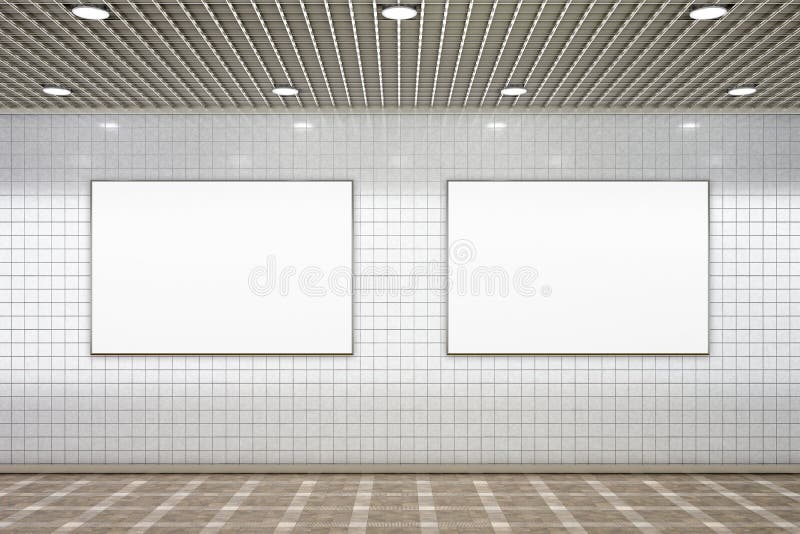 Blank advertisement poster stock illustration. Illustration of ...