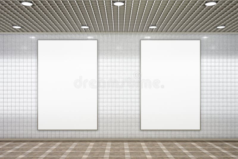 Blank advertisement poster stock illustration. Illustration of ...