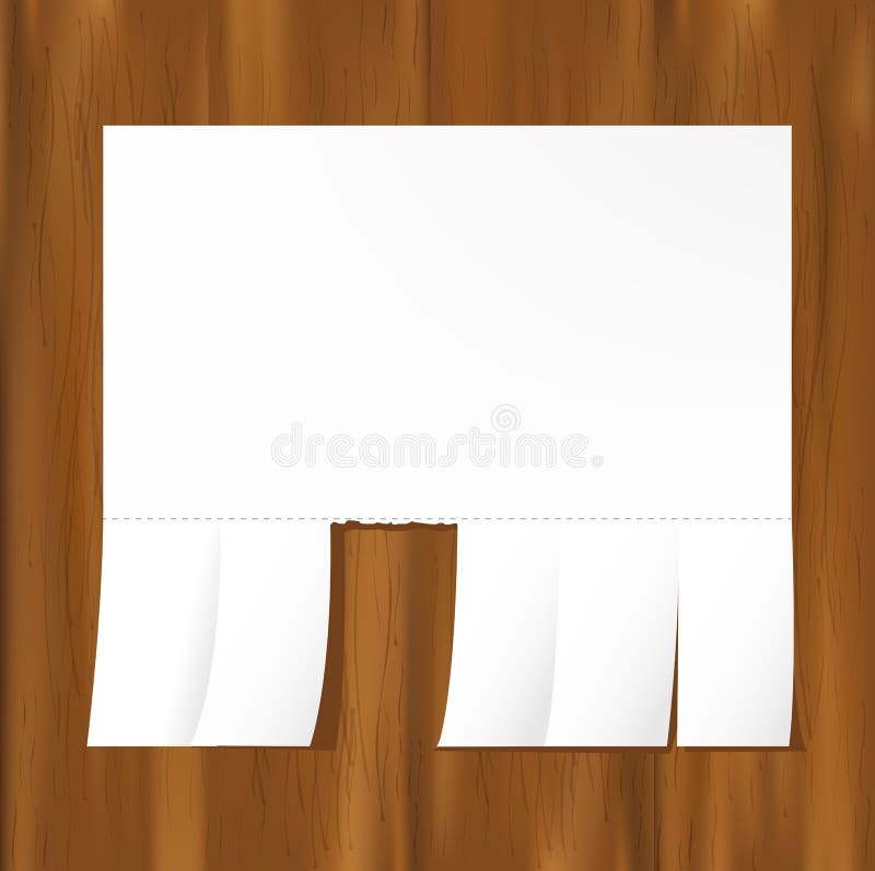 Blank Advertisement stock vector. Illustration of paper - 195680495