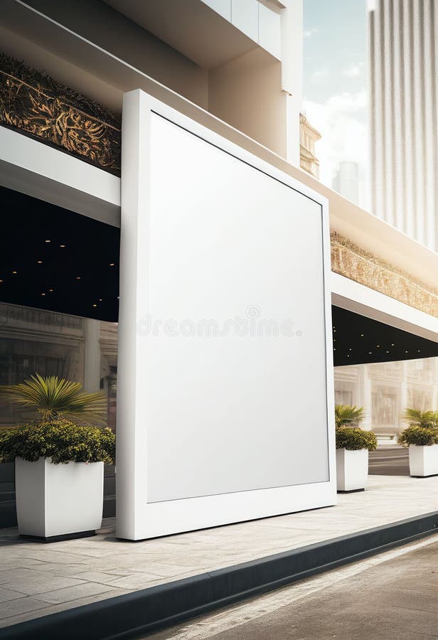 Blank Advertising Billboard at Public Place for Advertisement Created ...