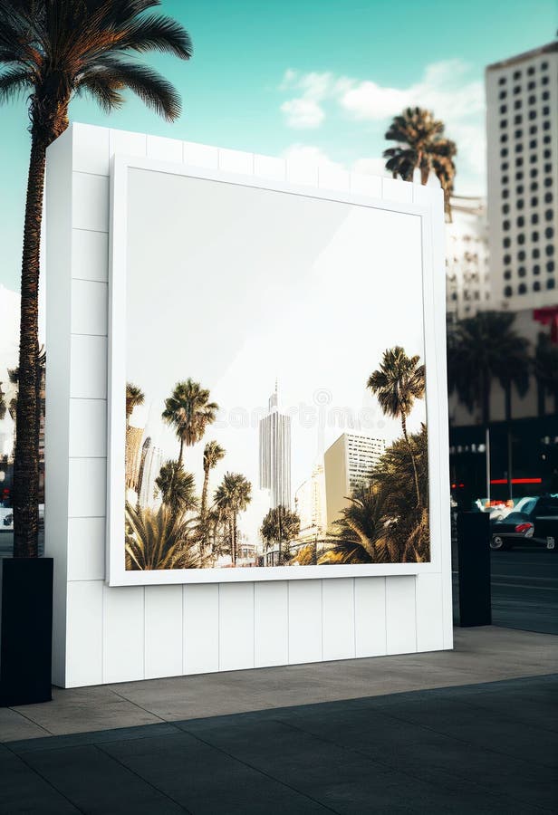 Blank Advertising Billboard at Public Place for Advertisement Created ...