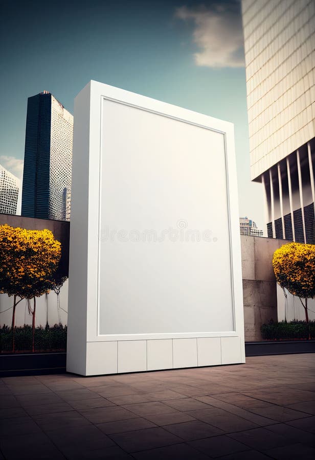 Blank Advertising Billboard at Public Place for Advertisement Created ...