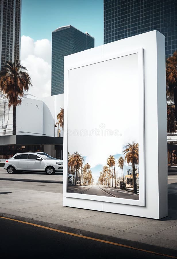 Blank Advertising Billboard at Public Place for Advertisement Created ...