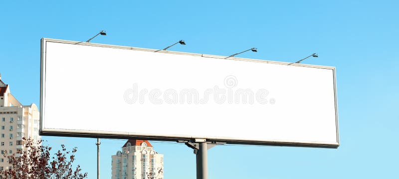 Blank advertising board stock image. Image of banner - 109524743
