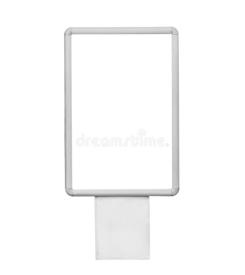 Blank Advertising Board Isolated on White. Mockup for Design Stock ...