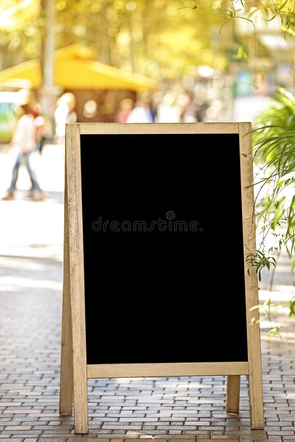 Advertising board stock photo. Image of cake, mockup - 132017448