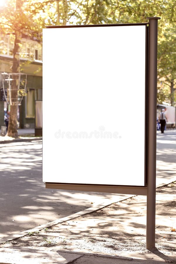 Advertising board stock image. Image of display, mockup - 134045679