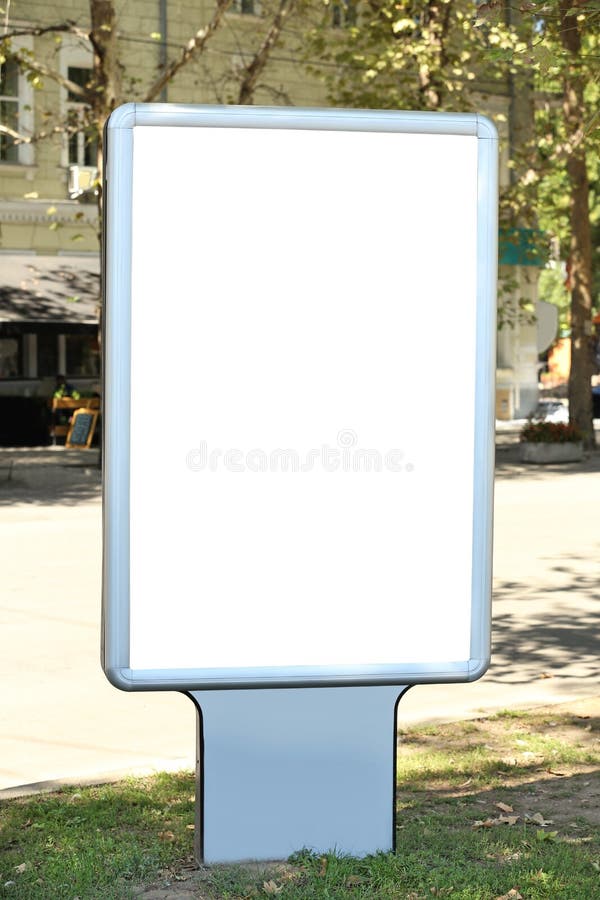 Advertising board stock image. Image of display, mockup - 134045679