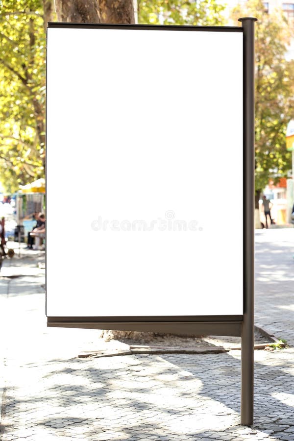 Advertising board stock image. Image of empty, design - 136620705