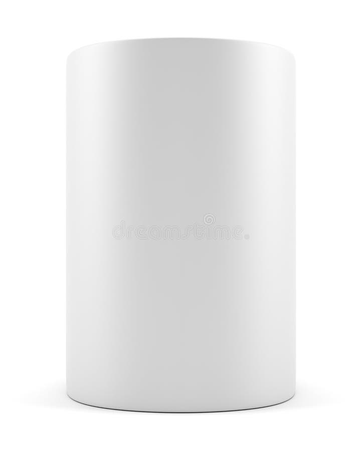 Blank advertising cylinder stock illustration. Illustration of pillar ...