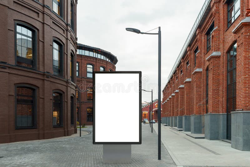 Blank advertising stand stock illustration. Illustration of ...