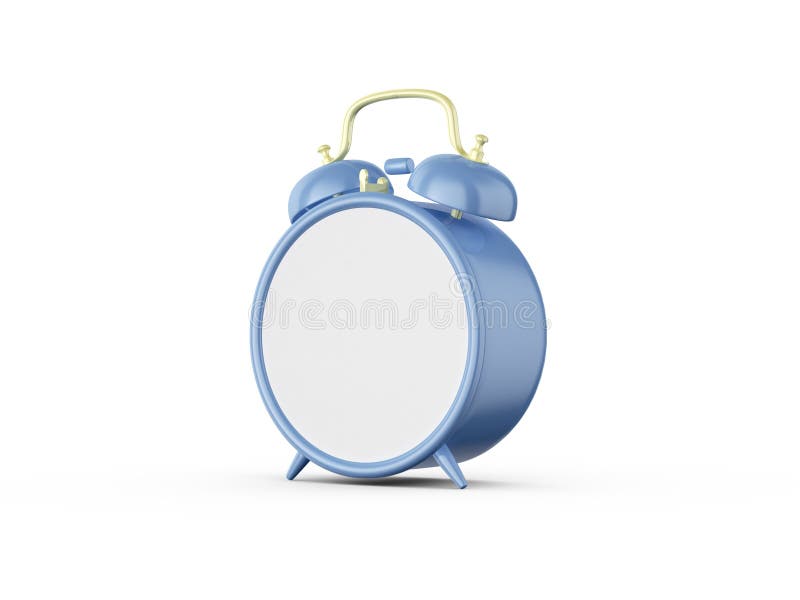 Blank Alarm Clock stock illustration. Illustration of abstract - 31775212