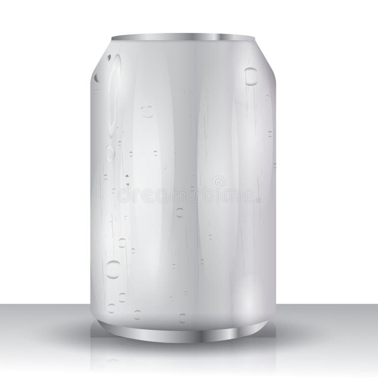 Blank Aluminium Can. Vector Illustration Decorative Design Stock ...