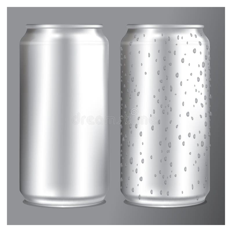 Blank Aluminium Can. Vector Illustration Decorative Design Stock Vector ...