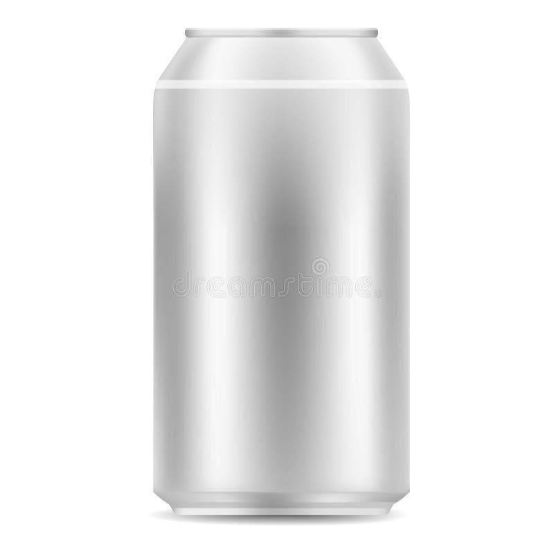 Two Blank Aluminum Cans Mockup, Realistic Style Stock Vector ...