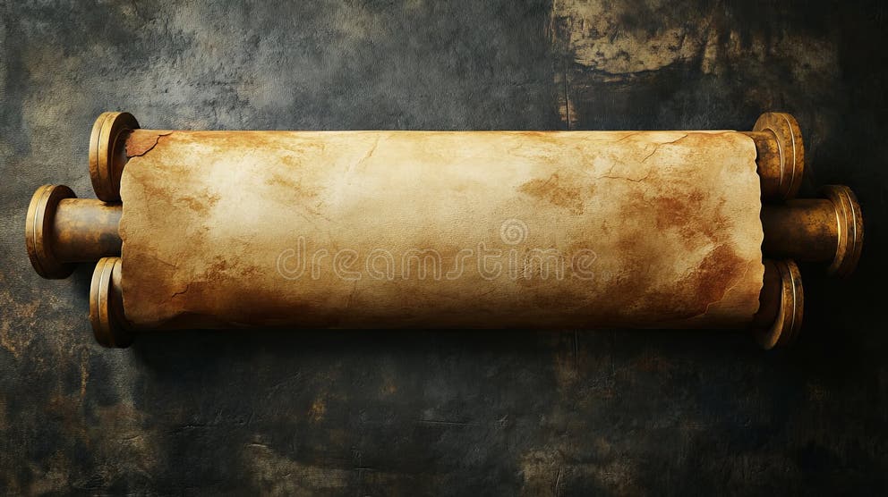 Blank Ancient Paper Scroll with Ample Space for Text, Perfect for ...
