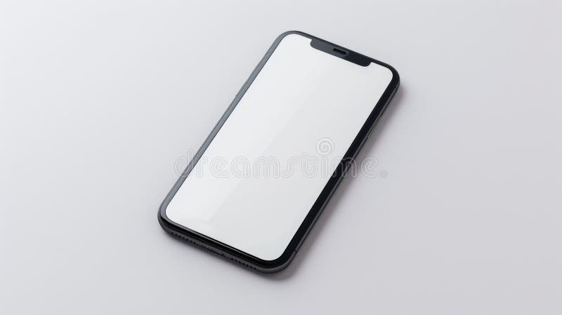 Blank App Interface on Smartphone for Mobile Application Design Mockup ...