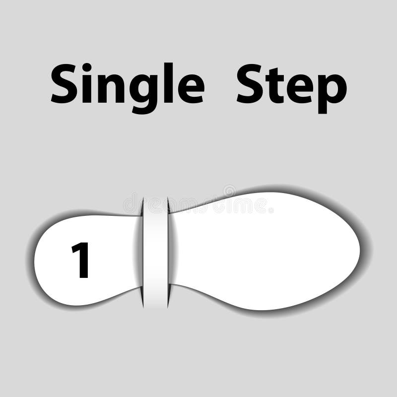 Blank Attached Paper Imprint Step Stock Vector - Illustration of insert ...