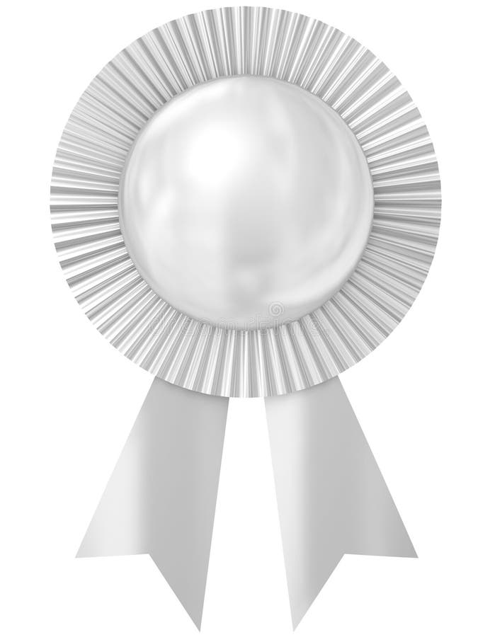 Blank Award Ribbon Rosette. Stock Illustration - Illustration of ...