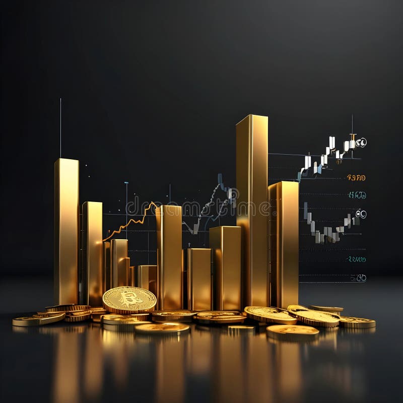 A Blank Background with an Attractive Financial Theme for Presentations ...