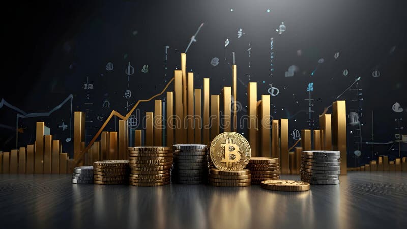 A Blank Background with an Attractive Financial Theme for Presentations ...