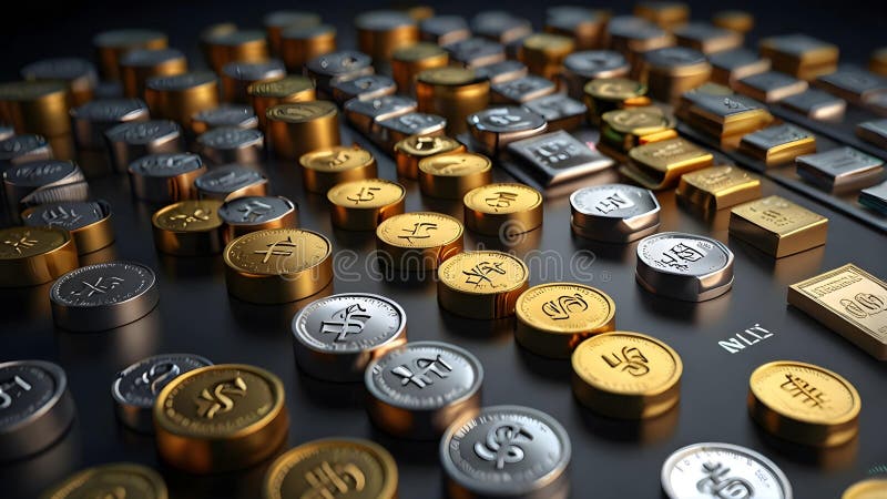 A Blank Background with an Attractive Financial Theme for Presentations ...