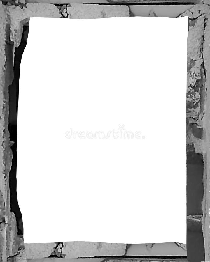 Blank Background with Concrete Frame Borders Stock Illustration ...