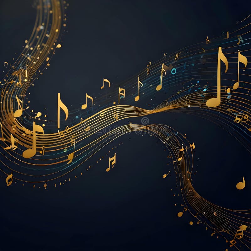 A Blank Background with an Interesting Music Theme for a Presentation ...