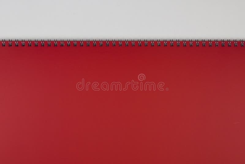 Blank Background. Paper Spiral Notebooks Isolated on White Background ...