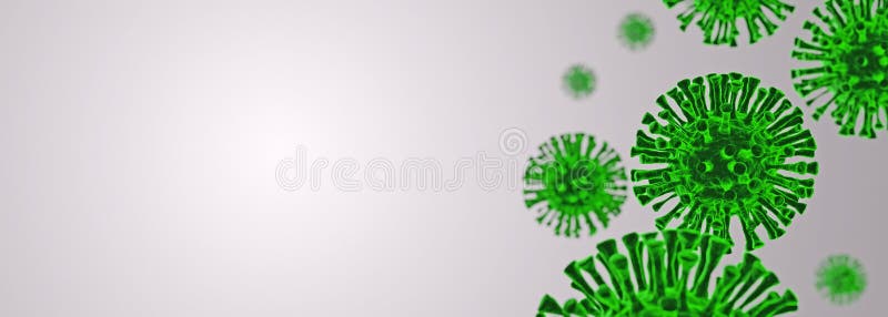 Blank Background with Virus Coronavirus Covid 19. Medicine Concept ...