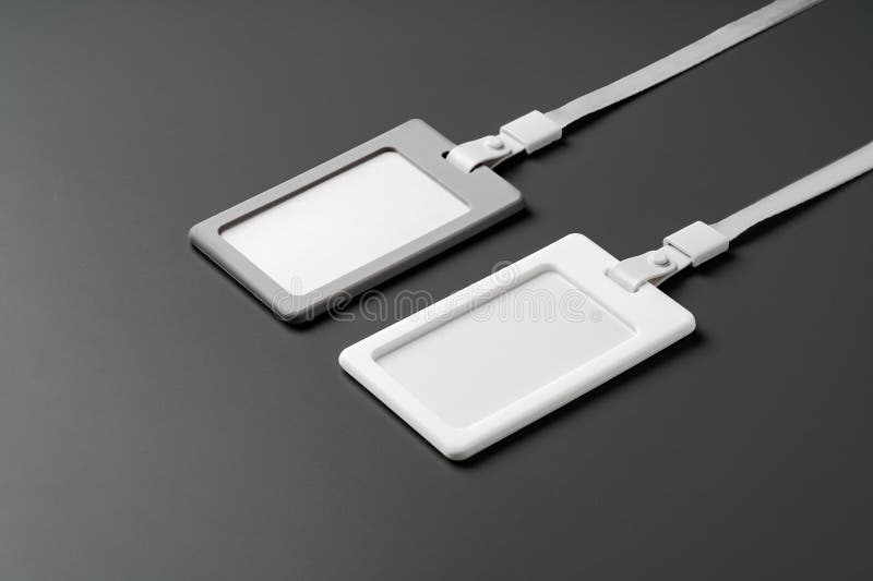 Blank Badges on Gray Background Copy Space Stock Photo - Image of ...