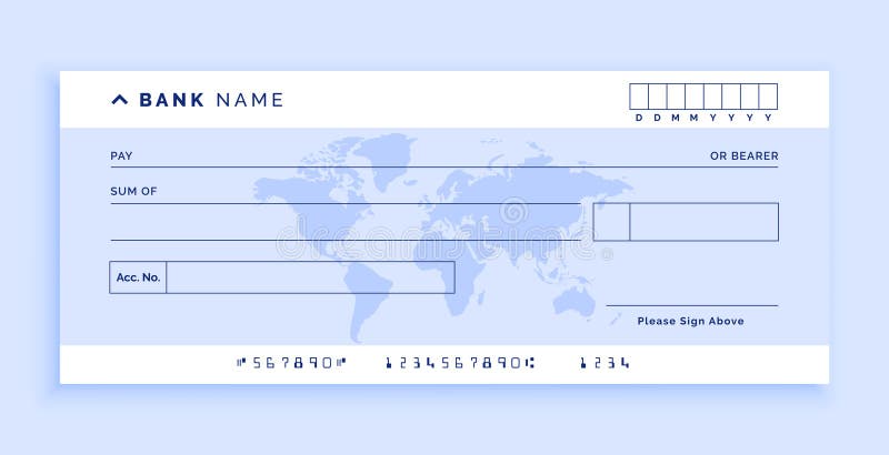 Blank Bank Cheque Stock Illustrations – 2,063 Blank Bank Cheque Stock ...