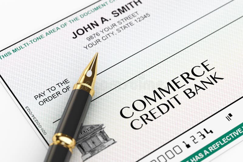 Banking Check stock photo. Image of coupon, financial - 75324684