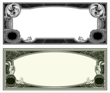 Blank Banknote Layout Stock Illustrations – 1,058 Blank Banknote Layout ...
