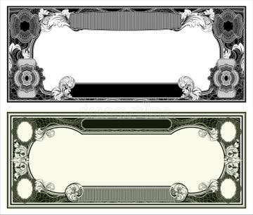 Blank Banknote Layout Stock Illustrations – 1,052 Blank Banknote Layout ...