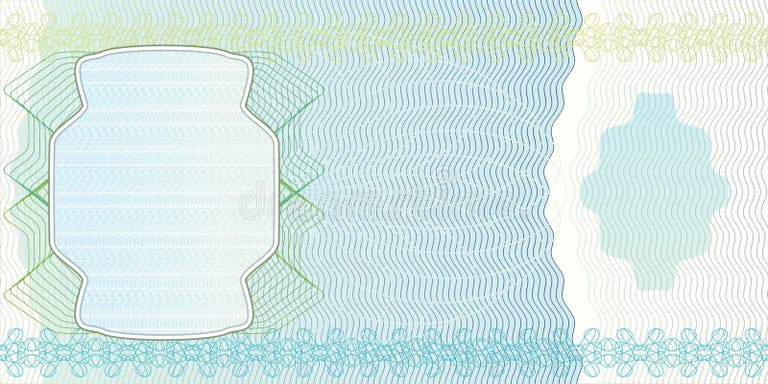 Blank banknote layout stock vector. Illustration of design - 79071070