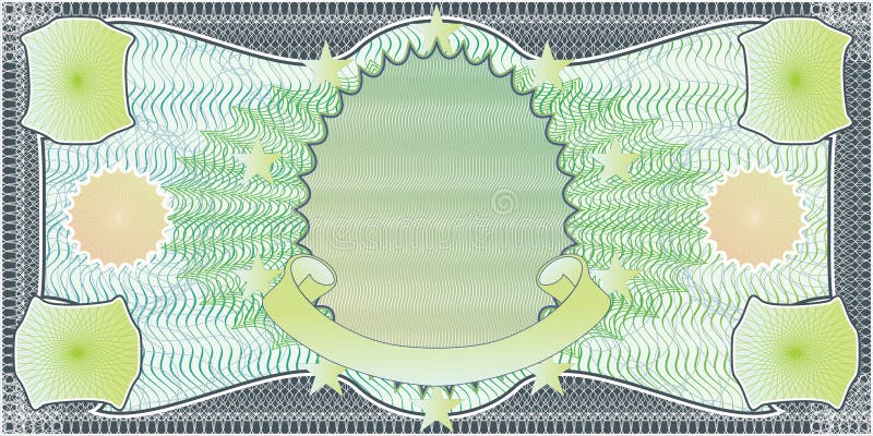Blank banknote layout stock vector. Illustration of artwork - 100266052