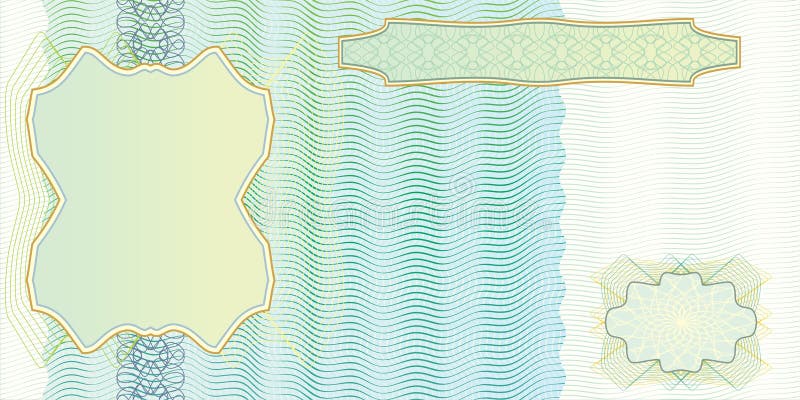 Blank banknote layout stock vector. Illustration of create - 100206132