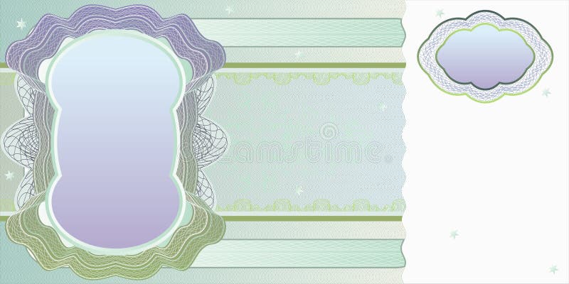 Blank banknote layout stock vector. Illustration of border - 82410406