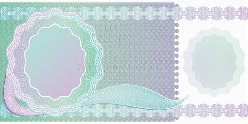 Blank banknote layout stock vector. Illustration of artwork - 100266052