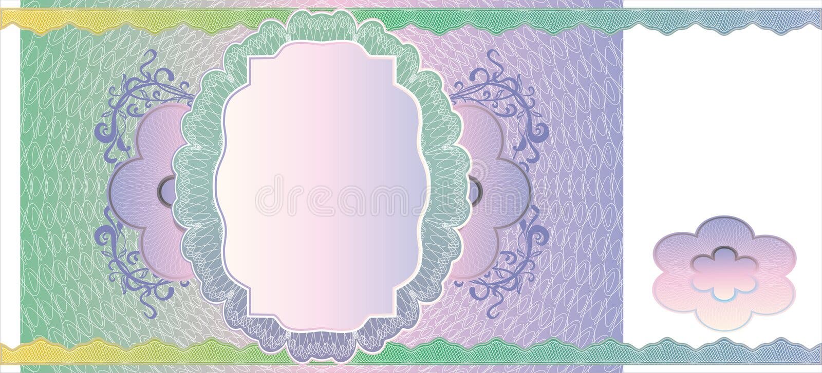 Blank banknote layout stock illustration. Illustration of corel - 84620241